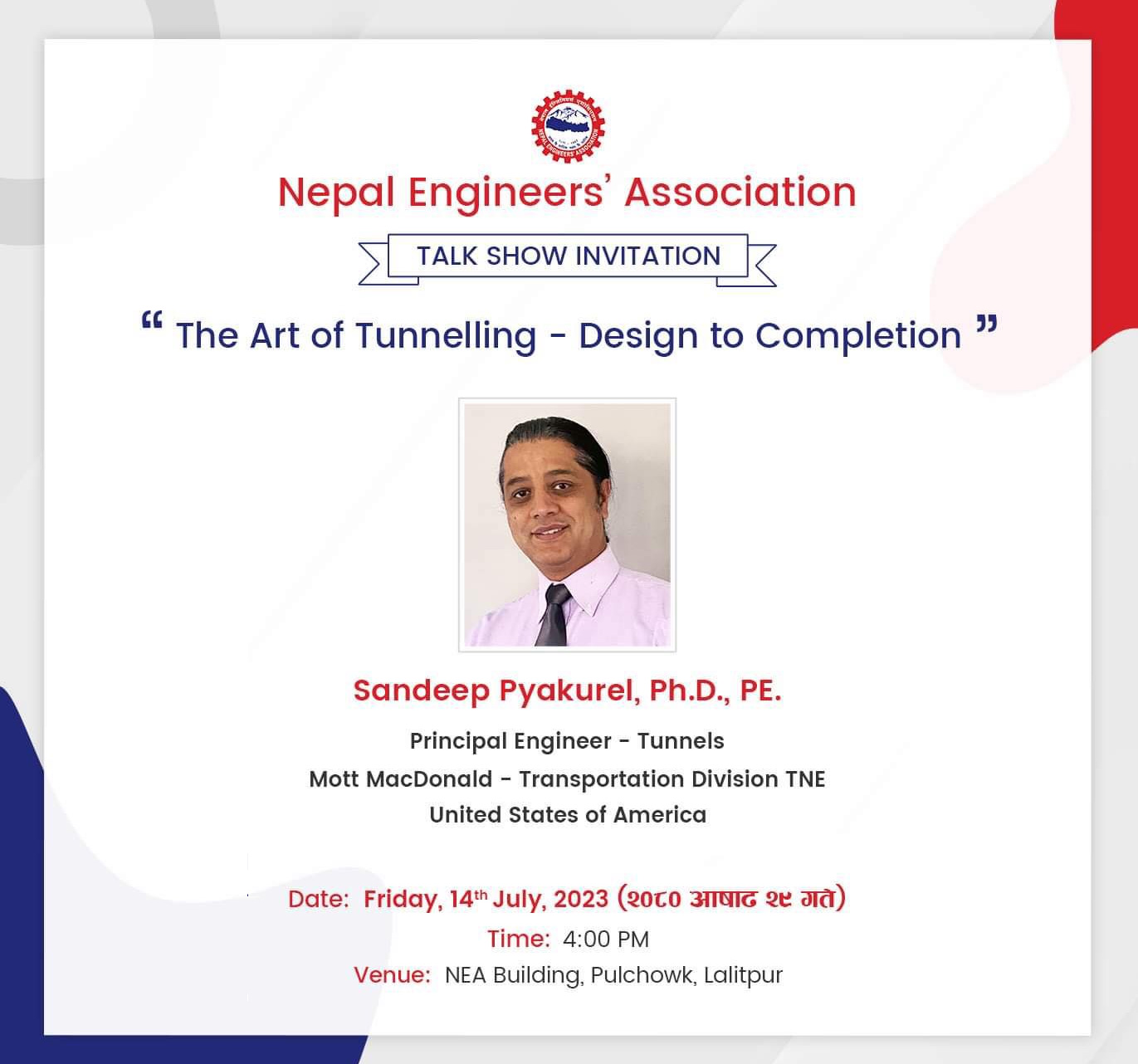 The Art of Tunnelling – Design to Completion | Nepal Engineers' Association